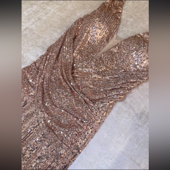 Dresses | Rose Gold Maxi Dress | Poshmark